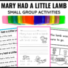 Mary had a Little Lamb Activities - Positively Learning