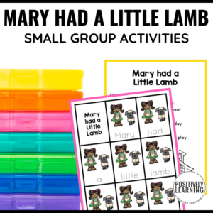 Mary had a Little Lamb Activities - Positively Learning