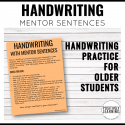 Handwriting with Mentor Sentences - Positively Learning