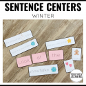Winter Sentence Centers - Positively Learning