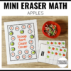Mini Eraser Math Apples - Positively Learning