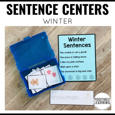 Winter Sentence Centers - Positively Learning