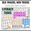 Train Tracks Sensory Bin - Positively Learning