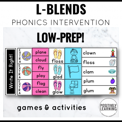L-Blends Phonics - Positively Learning