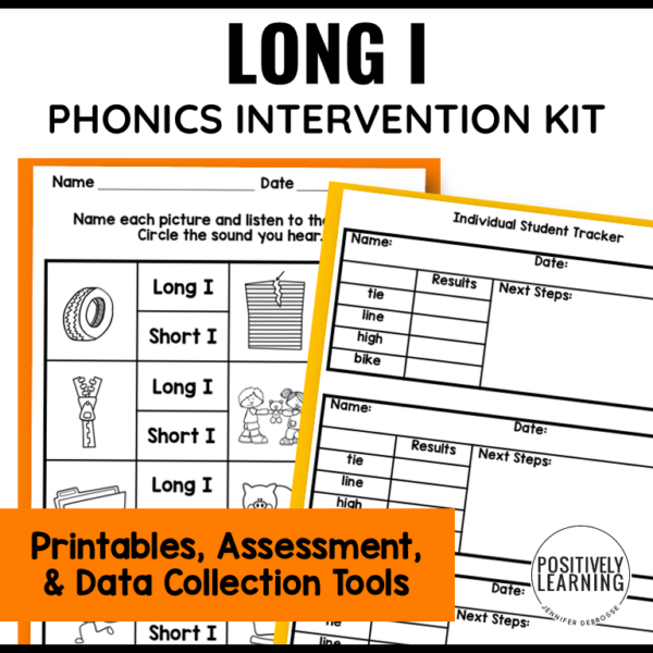 Long I Phonics Activities - Positively Learning