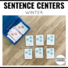 Winter Sentence Centers - Positively Learning