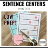 Winter Sentence Centers - Positively Learning