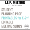 Student Led IEP Meeting Kit - Positively Learning