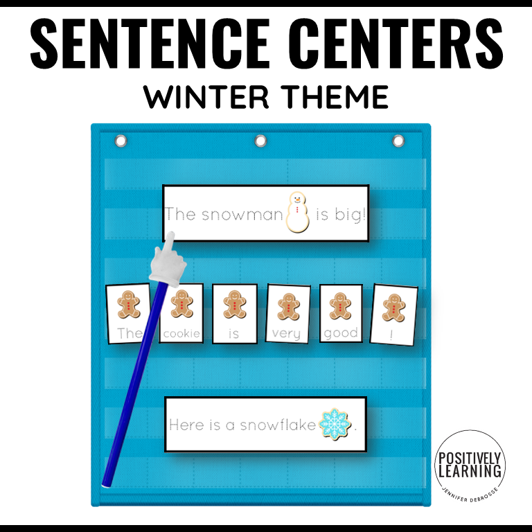Winter Sentence Centers - Positively Learning
