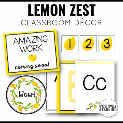 Classroom Decor: Lemon Zest - Positively Learning