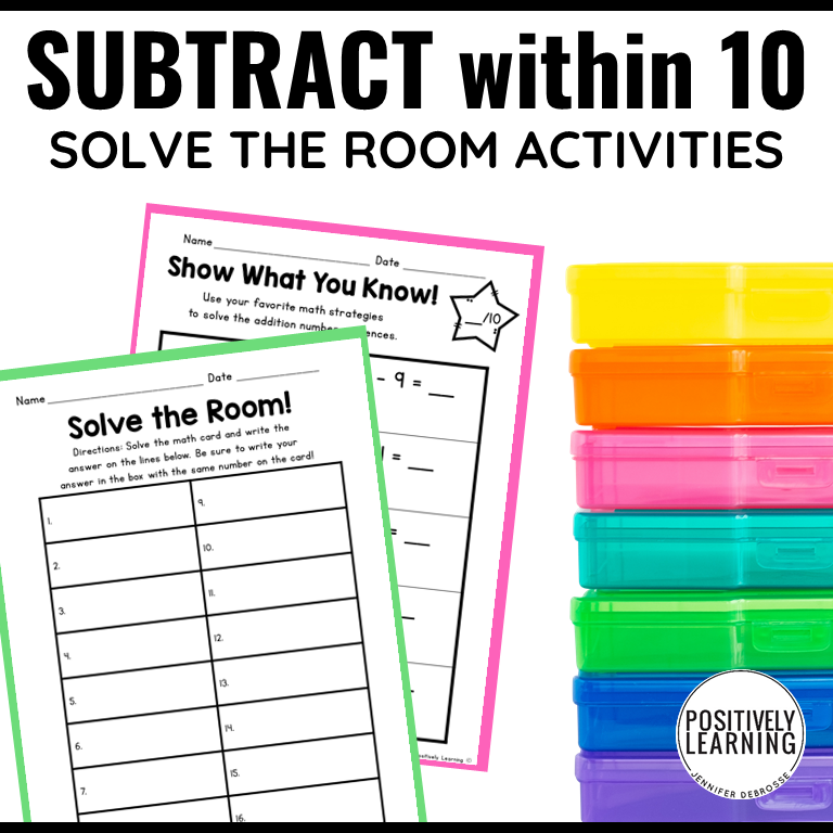 Solve the Room Subtraction - Positively Learning