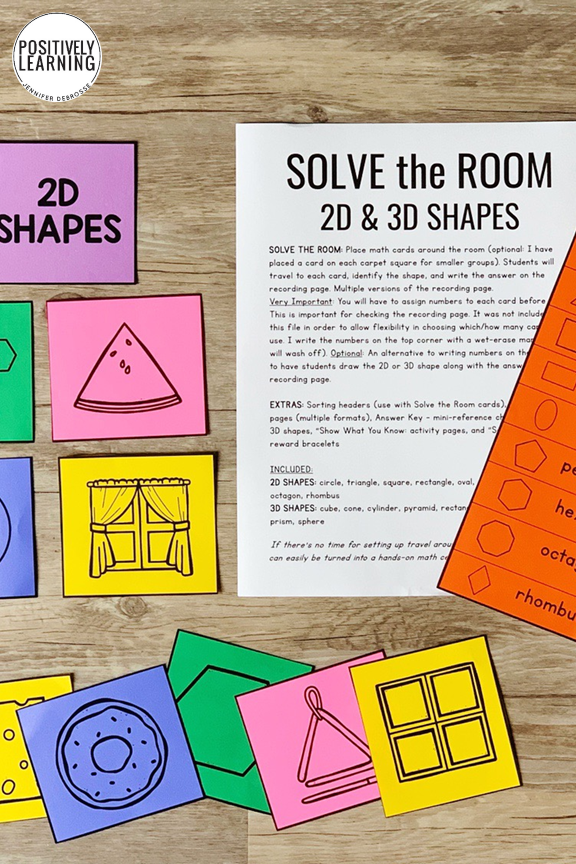 Geometry Ideas for Math Intervention - Positively Learning