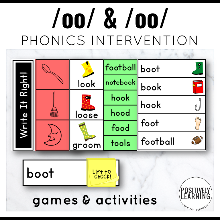 OO Sound Phonics Positively Learning