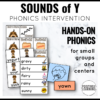 Sounds of Y Phonics Activities - Positively Learning