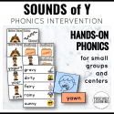 Sounds of Y Phonics Activities - Positively Learning