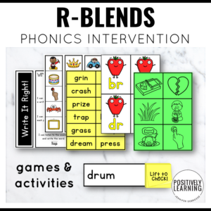 R-Blends Phonics Activities - Positively Learning