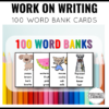Work on Writing Cards - Positively Learning