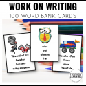Work on Writing Cards - Positively Learning