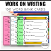 Work on Writing Cards - Positively Learning