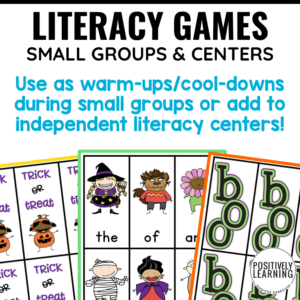 Halloween Literacy Games - Positively Learning