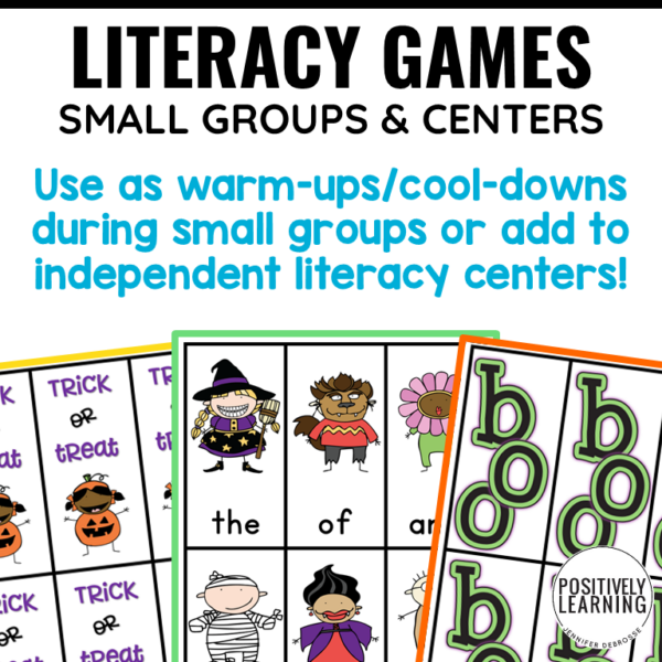 Halloween Literacy Games - Positively Learning