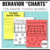 Behavior Charts Ten Frames - Positively Learning
