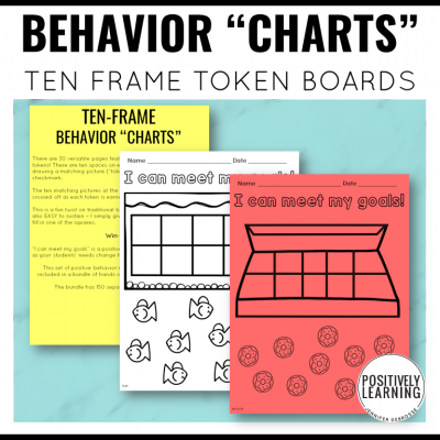 Behavior Charts Ten Frames - Positively Learning