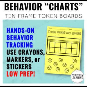 Behavior Charts Ten Frames - Positively Learning