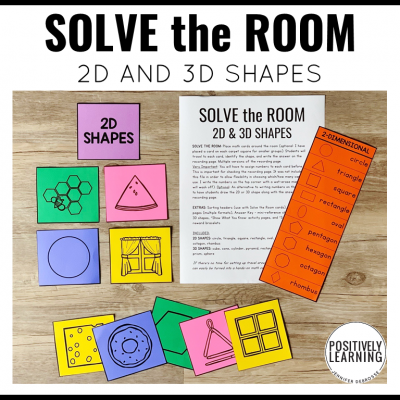 Solve the Room 2D and 3D Shapes - Positively Learning