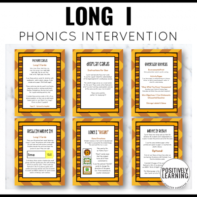 Long I Phonics Activities - Positively Learning