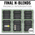 Final Blends nd, ng, nt, nk - Positively Learning