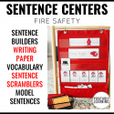 Fire Safety Sentence Centers - Positively Learning