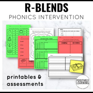 R-Blends Phonics Activities - Positively Learning