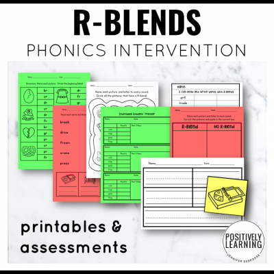 R-Blends Phonics Activities - Positively Learning