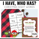 Christmas Sight Words Game - Positively Learning