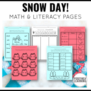 Snow Day Packet - Positively Learning