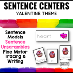 Valentine Sentence Centers - Positively Learning