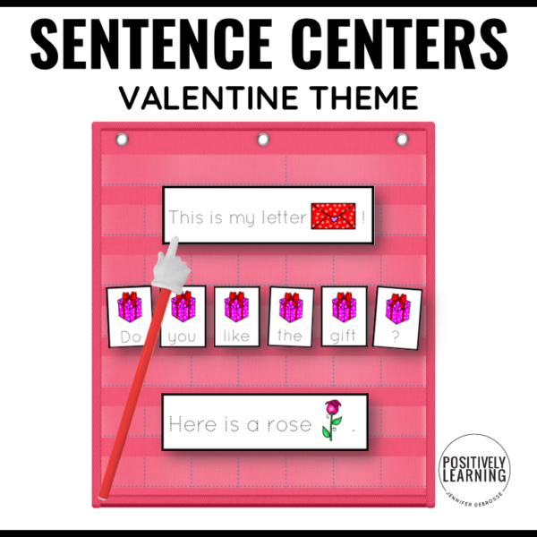 Valentine Sentence Centers - Positively Learning