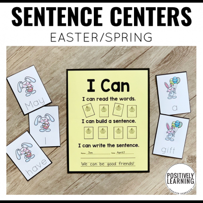 Easter Writing Centers - Positively Learning