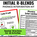 R-Blends Phonics Activities - Positively Learning