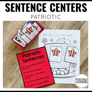 Patriotic Sentence Writing - Positively Learning