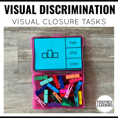 Visual Closure Tasks - Positively Learning