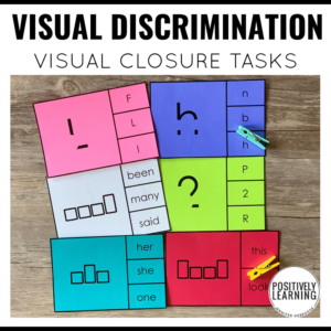 Visual Closure Tasks - Positively Learning