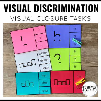 Visual Closure Tasks - Positively Learning