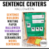Halloween Writing Centers - Positively Learning