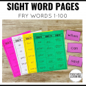 Fry Words Worksheets Set 1 - Positively Learning