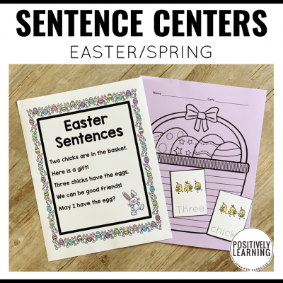 Easter Writing Centers - Positively Learning