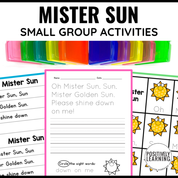 Mister Sun Literacy Centers - Positively Learning