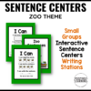 Zoo Animals Sentences - Positively Learning