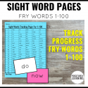 Fry Words Worksheets Set 1 - Positively Learning